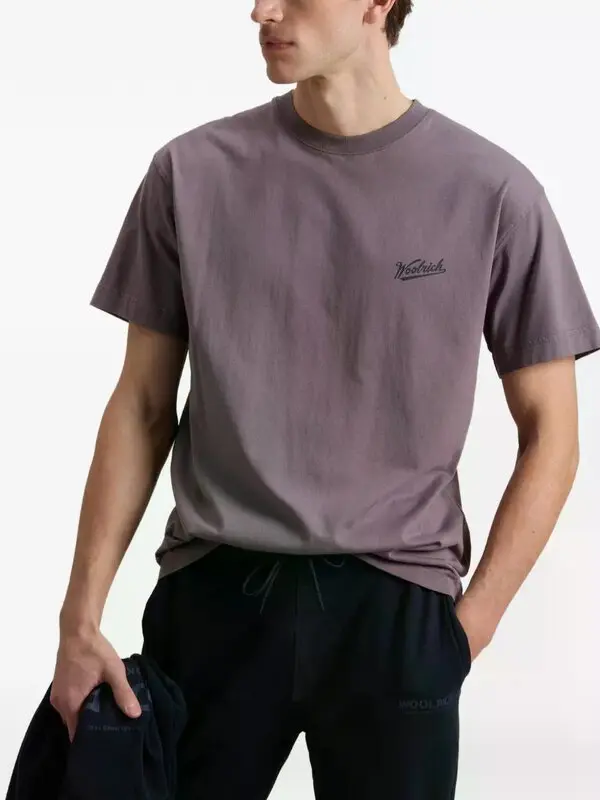 Woolrich Logo T-shirt - Purple