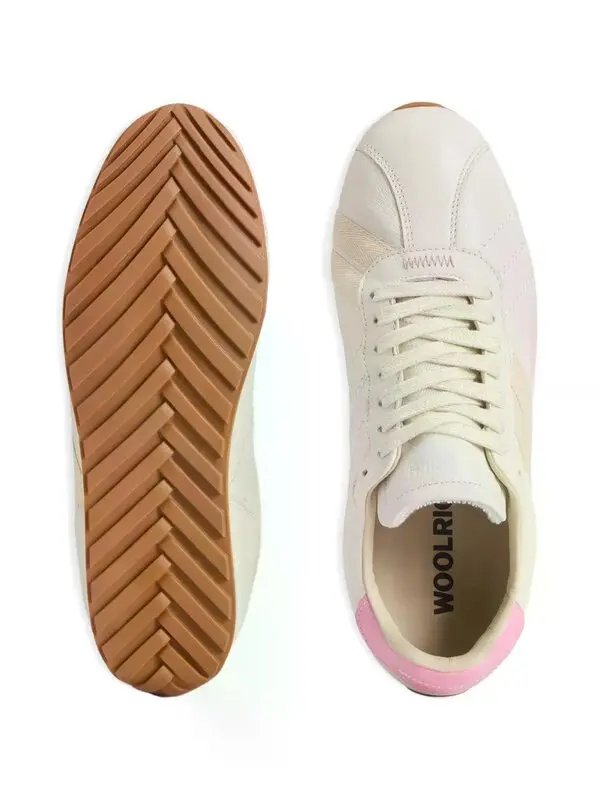 Woolrich Side-bands Lace-up Sneakers - White