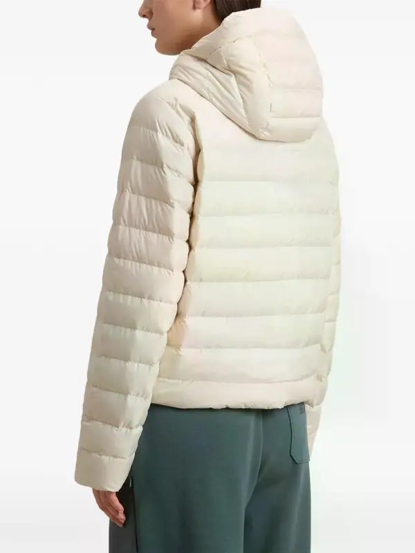 Woolrich Hooded Quilted Jacket - White