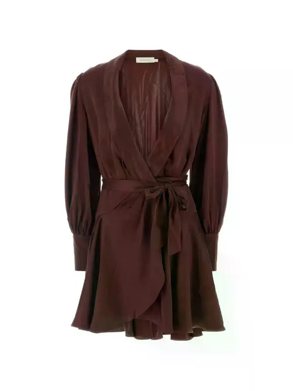 Zimmermann Ruffled Silk Mini Dress