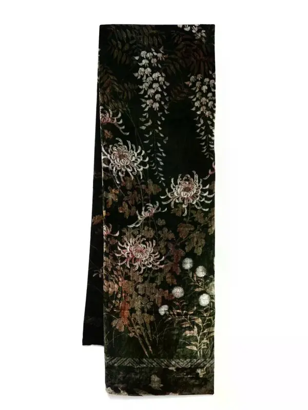 PIERRE-LOUIS MASCIA Floral Scarf - Green