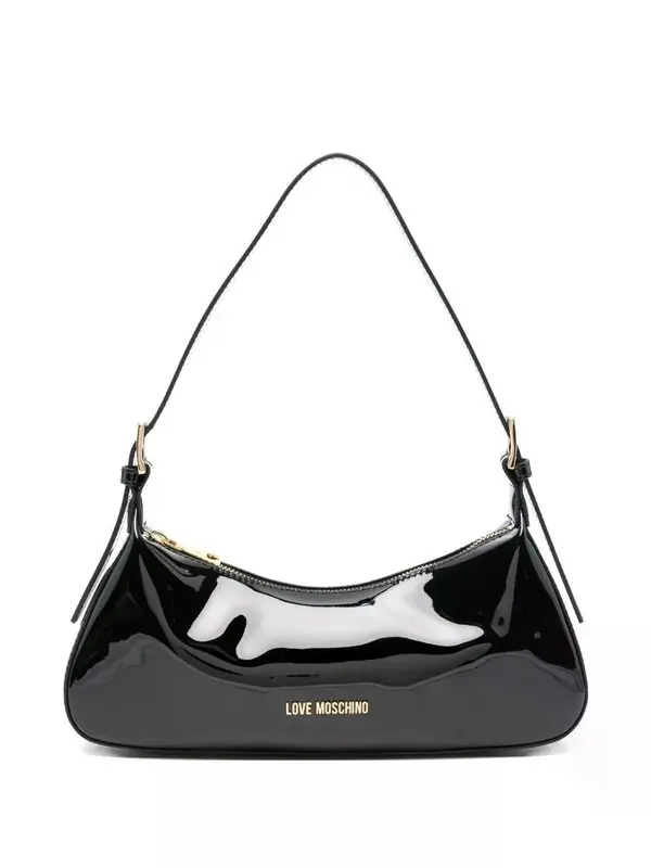 Moschino Logo-detail Shoulder Bag - Black