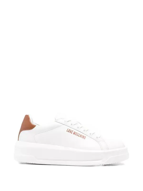 Moschino Contrast Panel Sneakers - White