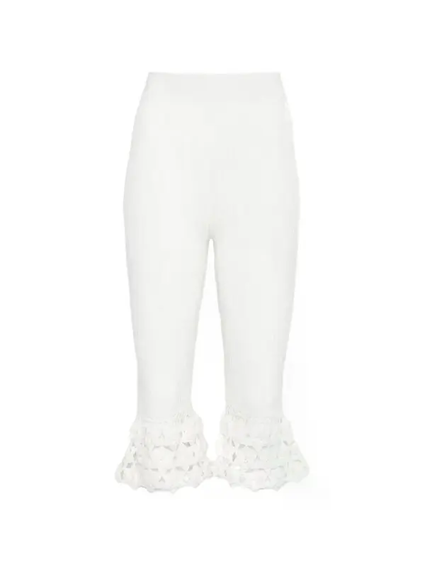 GANNI Crochet Ribbed Trousers
