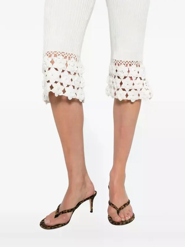 GANNI Crochet Ribbed Trousers