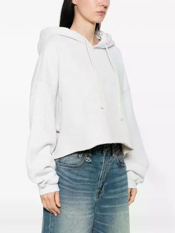 GOLDEN GOOSE Star Crystal-embellished Cropped Hoodie