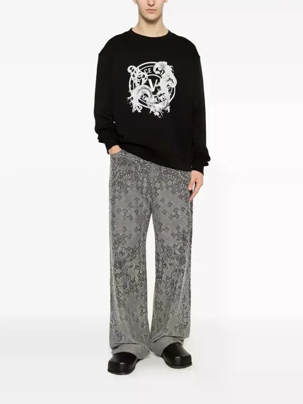 Versace Logo Crew-neck Sweatshirt