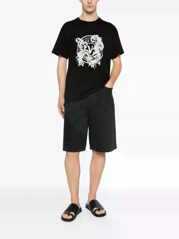 Versace Print T-shirt - Black