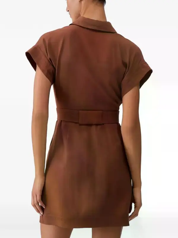 Liu Jo Tobacco Button-fastening Shirt Dress