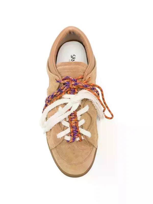 SANTHA Love Park Quilted Low-top Sneakers - Neutrals