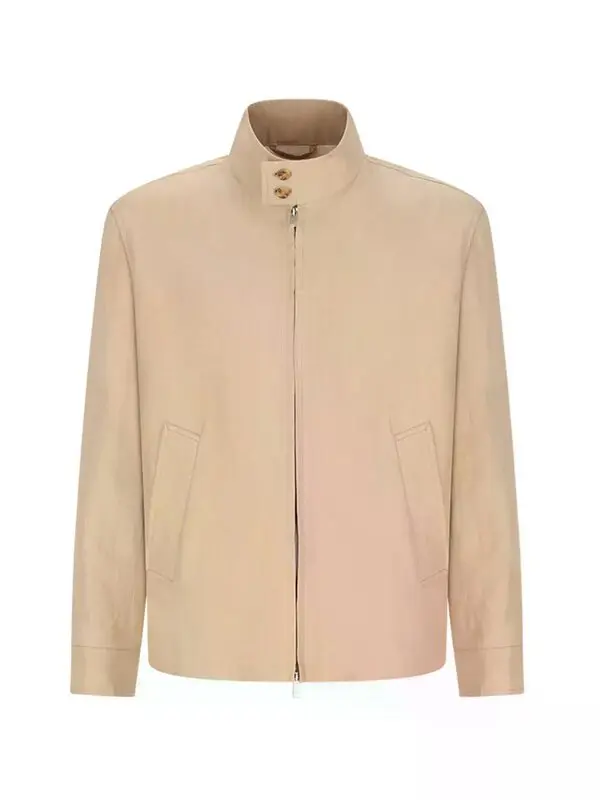 LARDINI Zipped Shirt Jacket - Neutrals