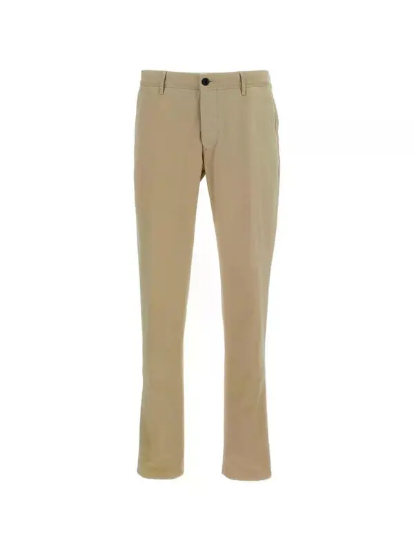 Incotex Straight-leg Cotton Trousers - Neutrals
