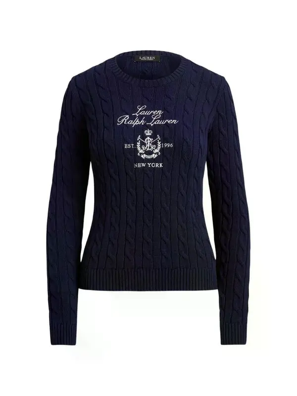 Ralph Lauren Cable-knit Crew-neck Jumper - Blue
