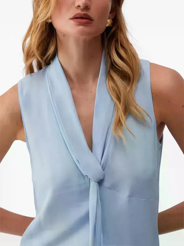 Liu Jo Georgette Knot V-neck Top
