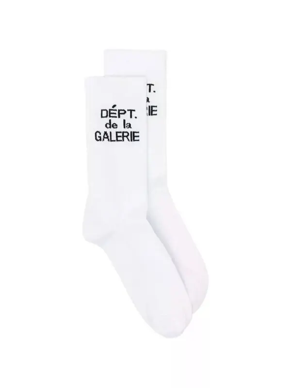 GALLERY DEPT. Ribbed Socks - White