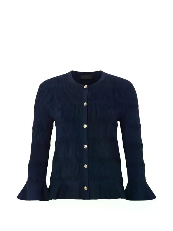 Liu Jo Round-neck Button-down Cardigan - Blue