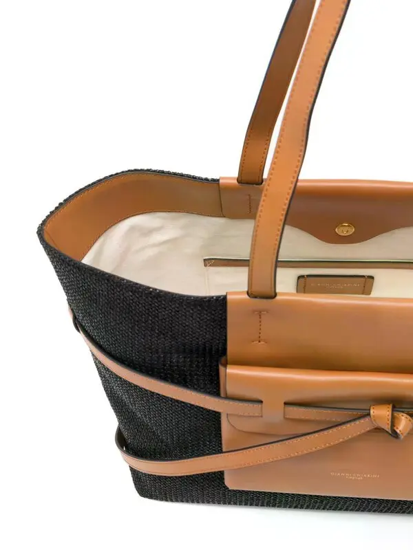 GIANNI CHIARINI Knotted Tote Bag - Black