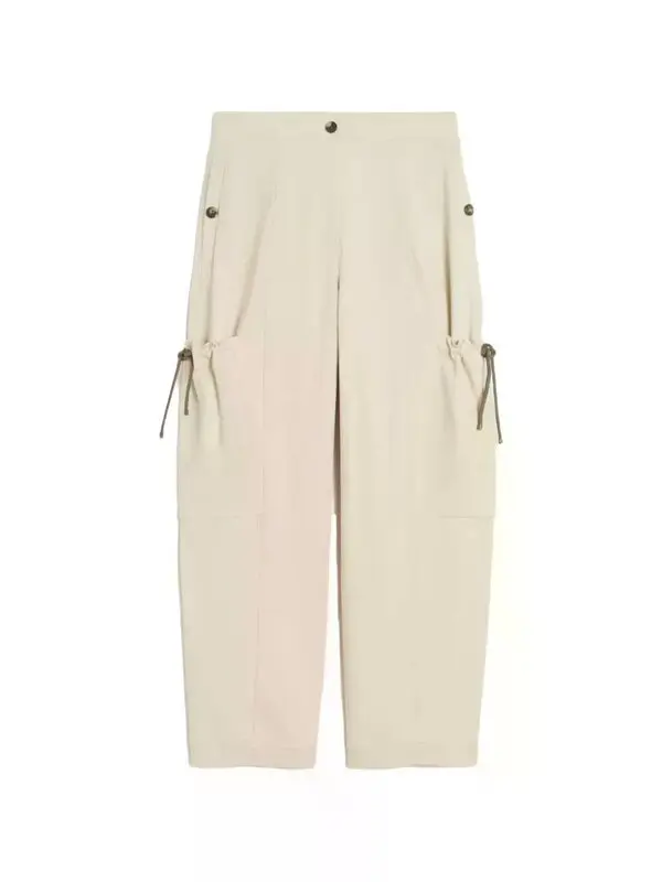 Max Mara Drawstring Pocket Trousers - Neutrals