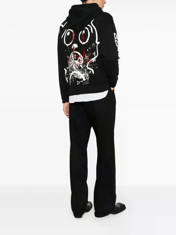 Aries Embroidered Hoodie