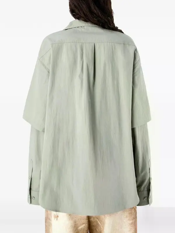 Camper Buttoned Layered Shirt - Green