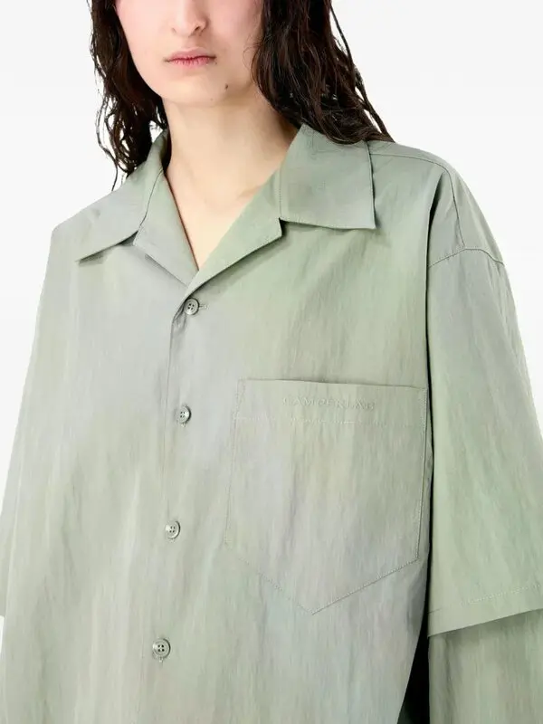 Camper Buttoned Layered Shirt - Green