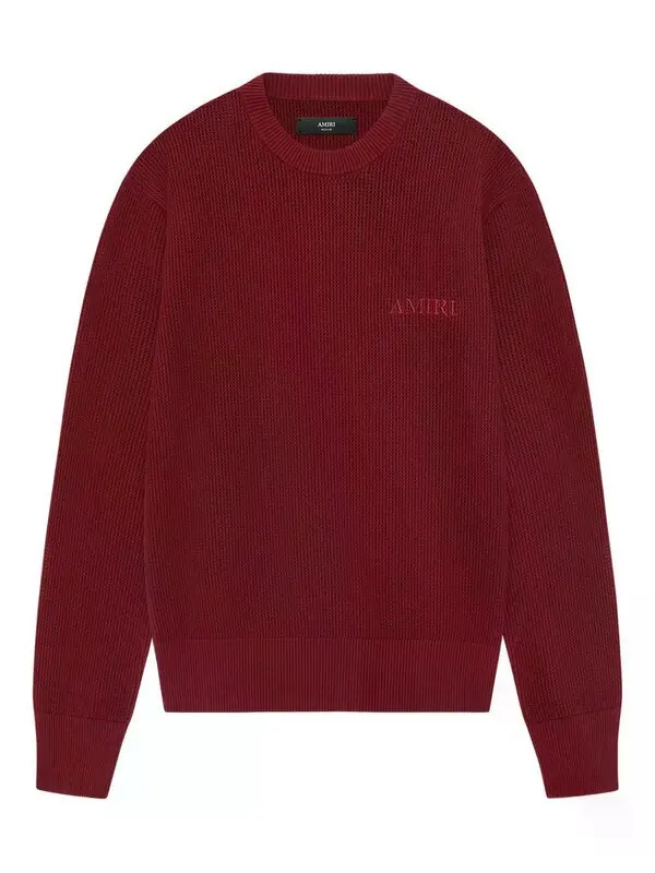 Amiri Logo-embroidered Sweater - Red