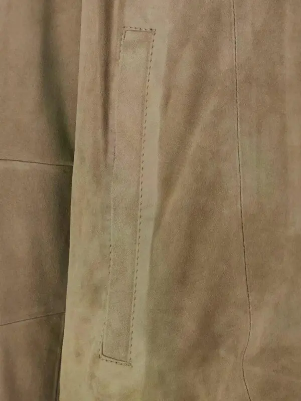 LOW BRAND Suede Shirt Jacket
