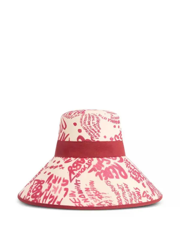 Dsquared2 Rebel Hibiscus Hat - Neutrals