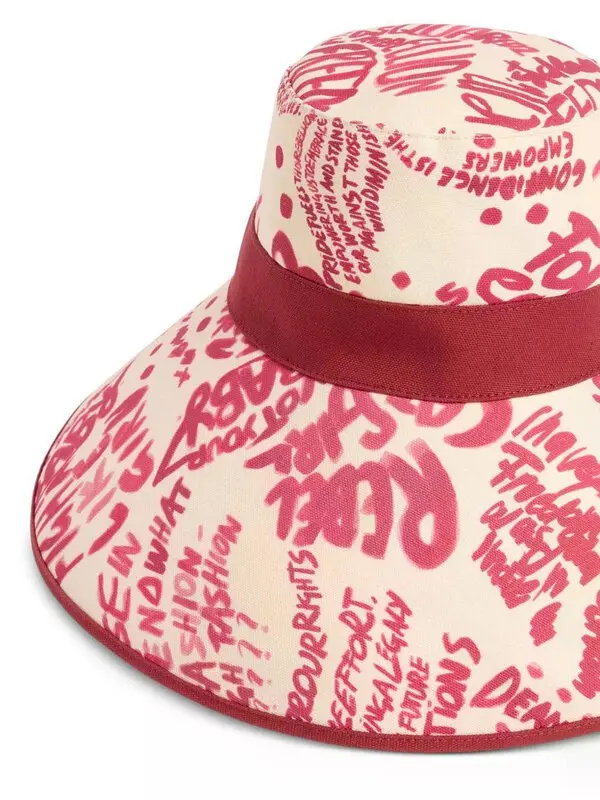 Dsquared2 Rebel Hibiscus Hat - Neutrals