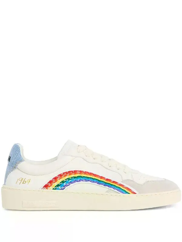Dsquared2 Rainbow Rider Low Top Sneakers - Neutrals