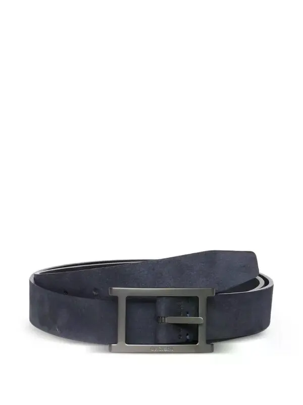ORTIGNI Textured-finish Belt - Blue