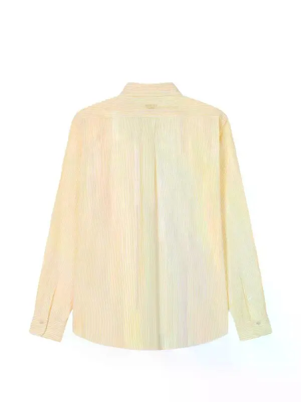 Kenzo Boke Flower Embroidered Cotton Shirt - Yellow