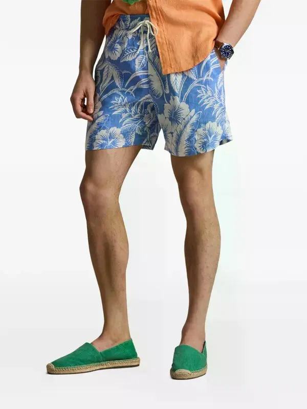 Polo Ralph Lauren Floral Print Swim Shorts - Blue