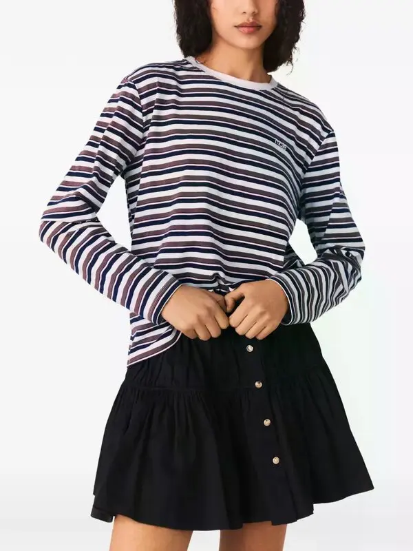 Maje Striped Long-sleeve T-shirt