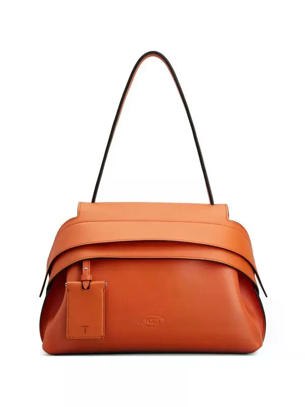 TOD'S Panelled Shoulder Bag - Orange