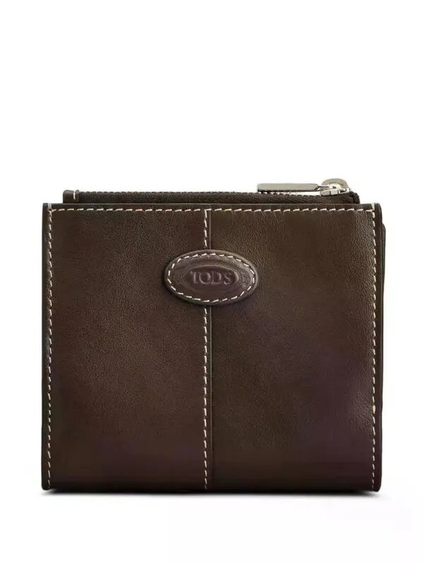 TOD'S Logo-patch Wallet - Brown