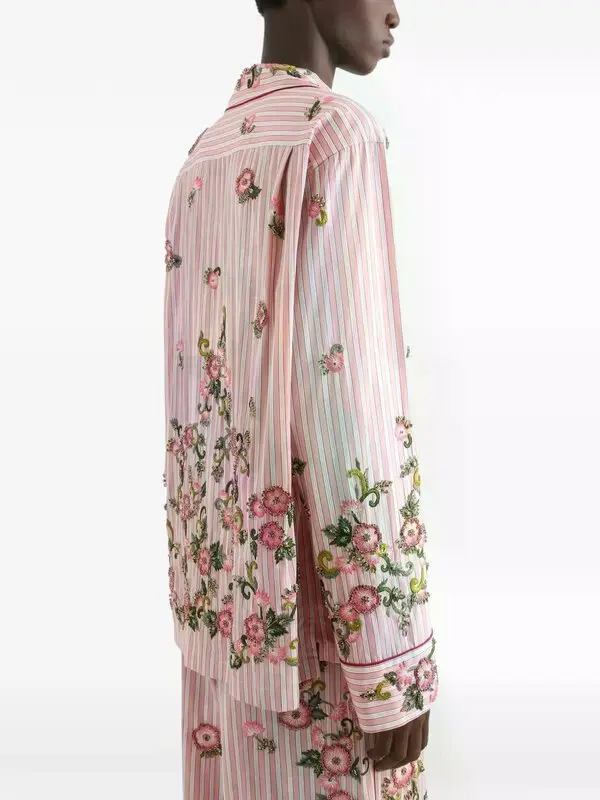 Dolce & Gabbana Cotton And Silk Vanity Shirt With Embroidery