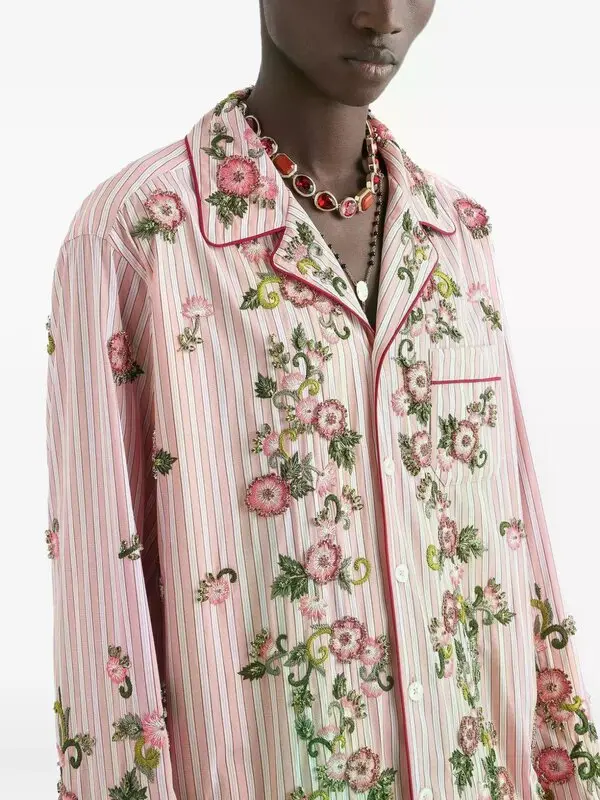 Dolce & Gabbana Cotton And Silk Vanity Shirt With Embroidery