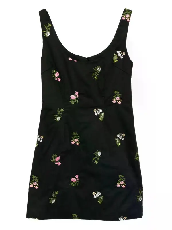 Cynthia Rowley Embroidered Mini Dress - Black
