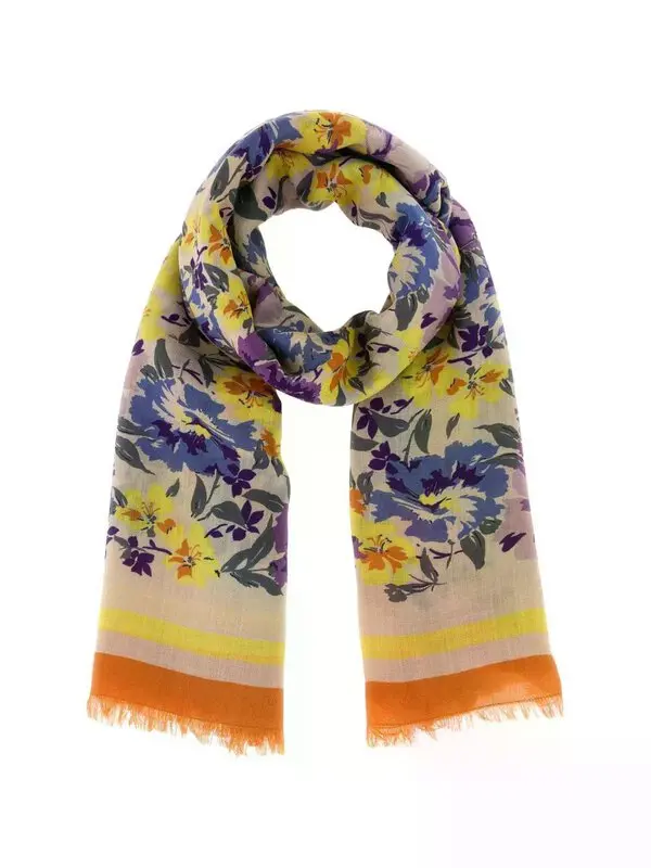 Valentino Garavani Floral Printed Scarf - Neutrals