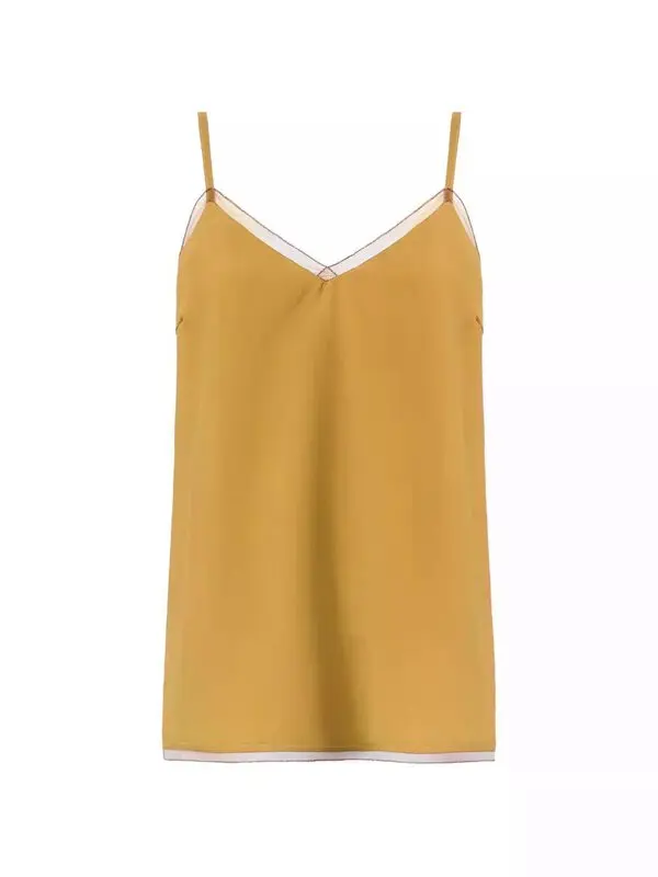 Fabiana Filippi V-neck Camisole Top - Yellow