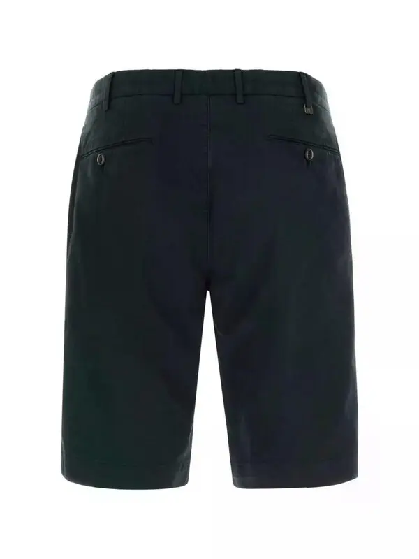 PT TORINO Belt-loops Bermuda Shorts - Black