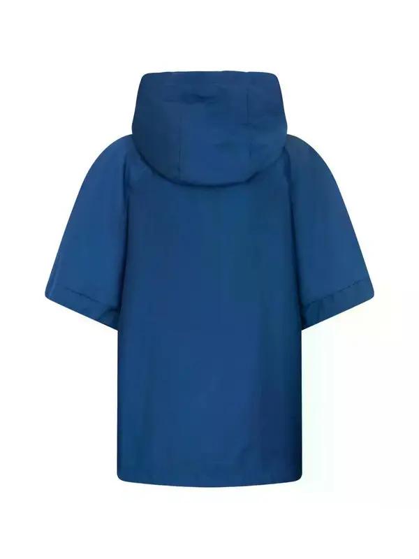 MOORER Hooded Short-sleeve Jacket