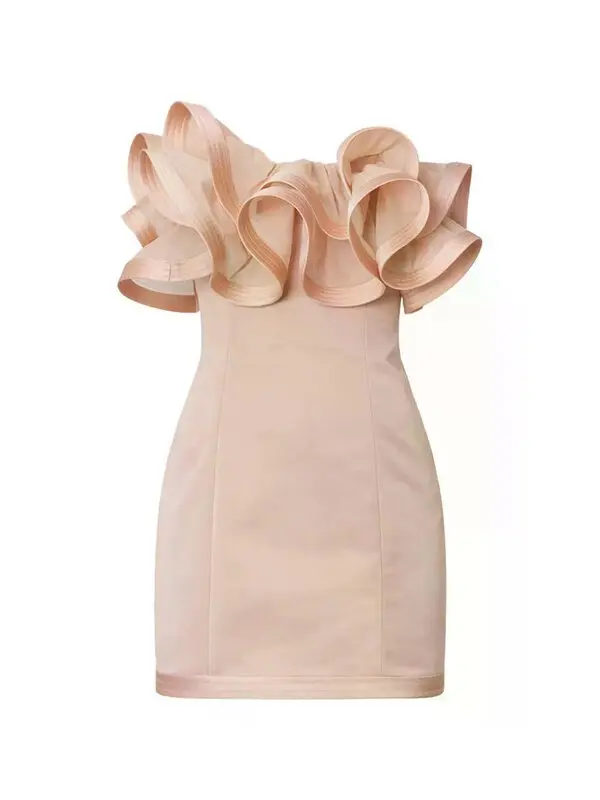 Elisabetta Franchi Ruffled Mini Dress - Pink