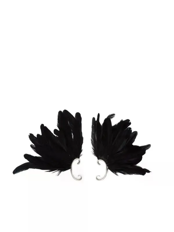 ANN DEMEULEMEESTER Tona Feather Ear Cuff - Silver
