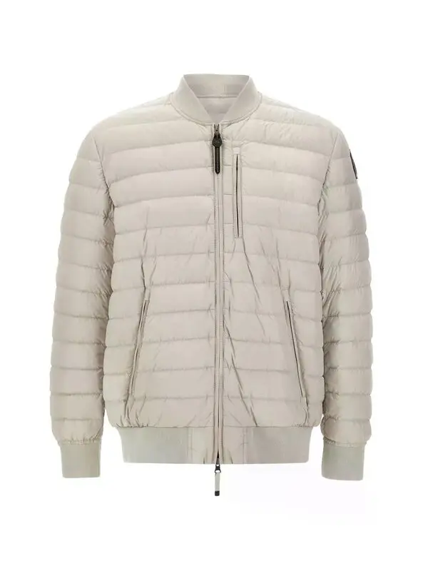 PARAJUMPERS Breving Ribbed Bomber Jacket - Neutrals