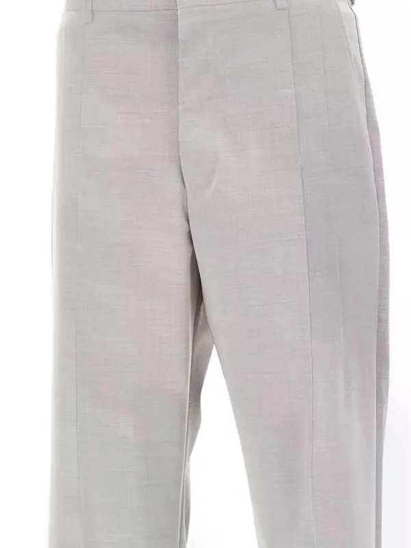 MAISON MARGIELA Tailored Trousers With Hidden Placket - Grey