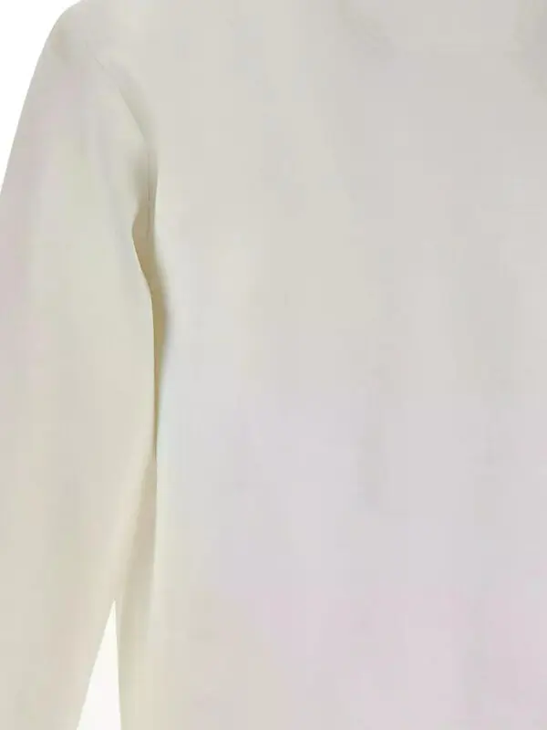 BOSS Logo Ribbed Crew-neck Sweatshirt - Neutrals