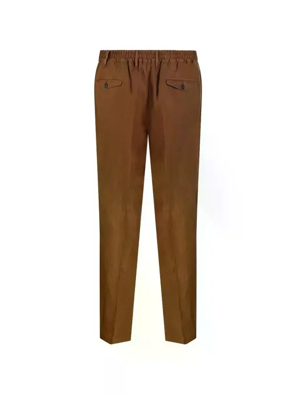 SANTANIELLO Belt-loops Trousers - Brown