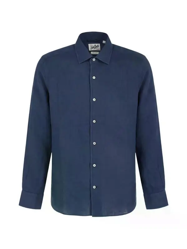 MC2 SAINT BARTH Raphael Buttoned Long-sleeved Shirt - Blue